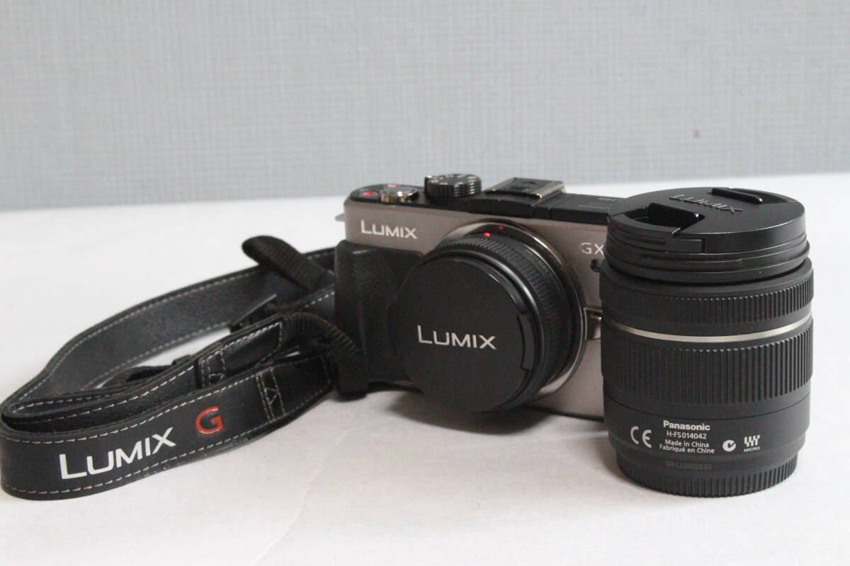 【傷や汚れあり】Panasonic パナソニック LUMIX DMC-GX1 G 14mm/F2.5 ASPH. H-H014 G VARIO 14-42mm F3.5-5.6 ASPH ...