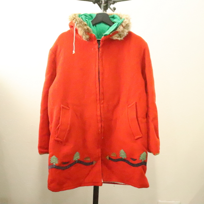 【傷や汚れあり】L815 80sビンテージ HUDSONSBAY ウールコート 1980年代製 Lサイズくらい 赤 レッド レディース ダブルジップ アメカジ 古着 古着卸 激安の落札情報詳細 ...