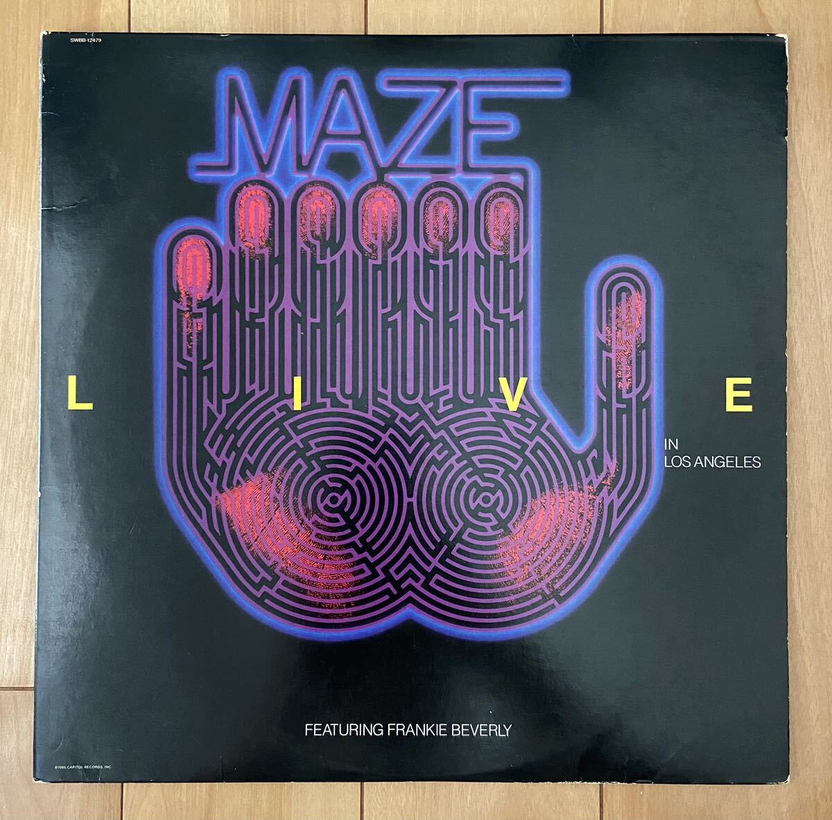 【目立った傷や汚れなし】名盤2枚組LPレコード Maze featuring Frankie Beverly / Live in Los ...