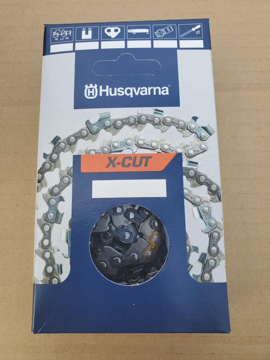 【未使用に近い】ハスクバーナ替刃 X-CUTシリーズS35G-72コマ (21BPX-72コマ) 0.325インチピッチ ゲージ1.5mm 約45cm 約18インチ 1本の価格になりますの落札 ...