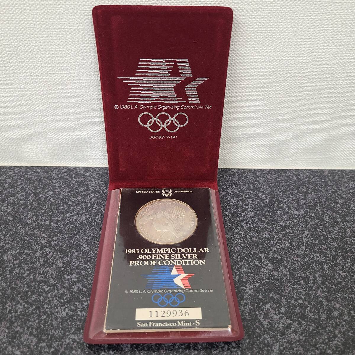 【やや傷や汚れあり】★☆1983年 ロサンゼルスオリンピック 1ドル銀貨 SV900 PROOF CONDITION SILVER ONE DOLLAR☆★の落札情報詳細 - Yahoo ...
