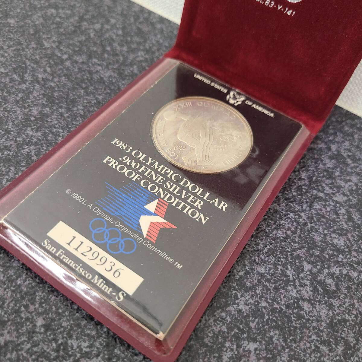 【やや傷や汚れあり】★☆1983年 ロサンゼルスオリンピック 1ドル銀貨 SV900 PROOF CONDITION SILVER ONE DOLLAR☆★の落札情報詳細 - Yahoo ...