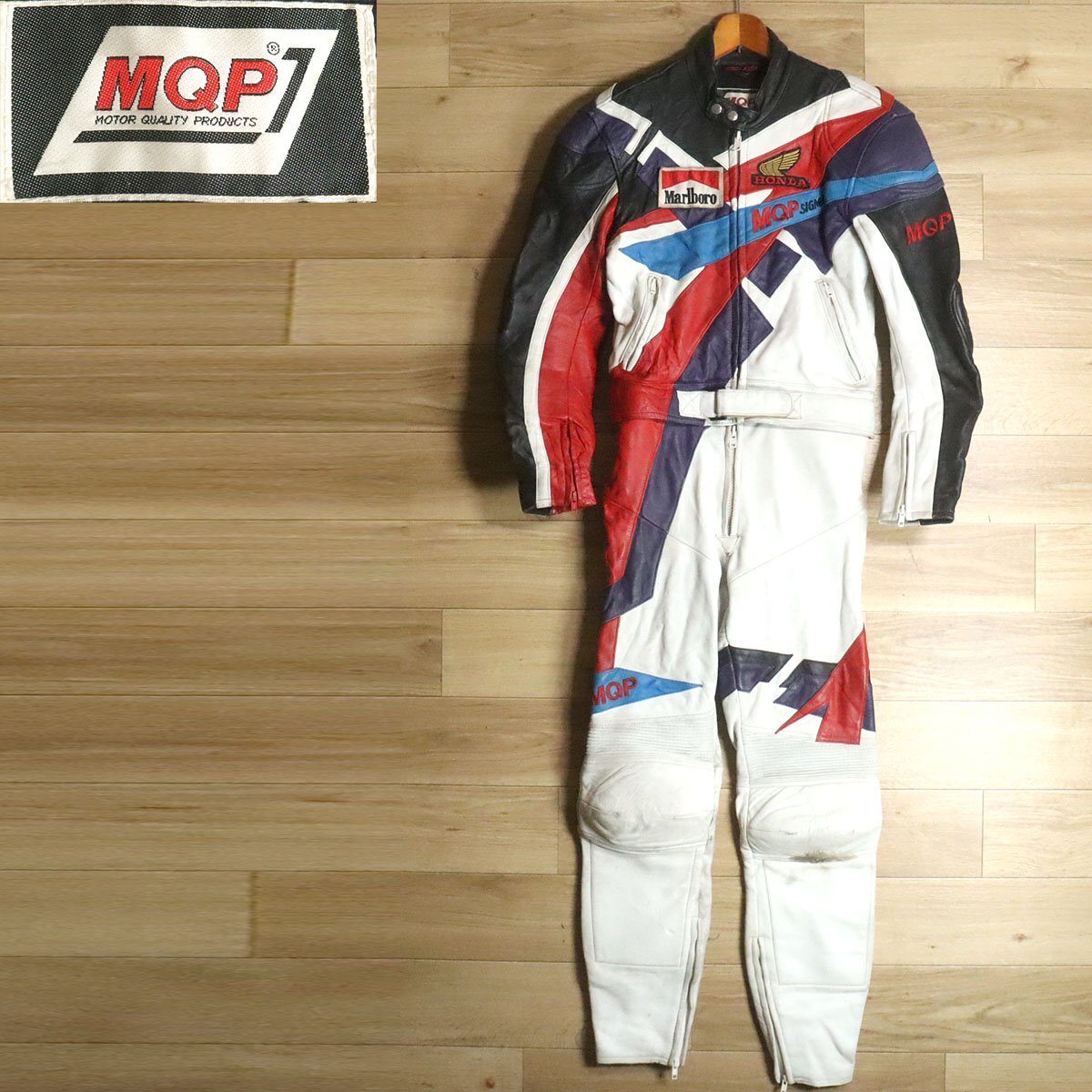 【やや傷や汚れあり】+3T/Y9.30-3 MQP レーシングスーツ 革つなぎ Marlboro マルボロ HONDA ホンダ ワッペン ツナギ サイズ48の落札情報詳細 - Yahoo ...