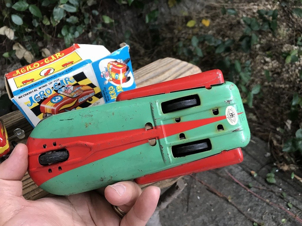 【やや傷や汚れあり】★ まとめて 日本製 ブリキ 玩具 昭和レトロ おもちゃ 乗り物 ビンテージ 骨董 ACRO-CAR アニマルトラック ...