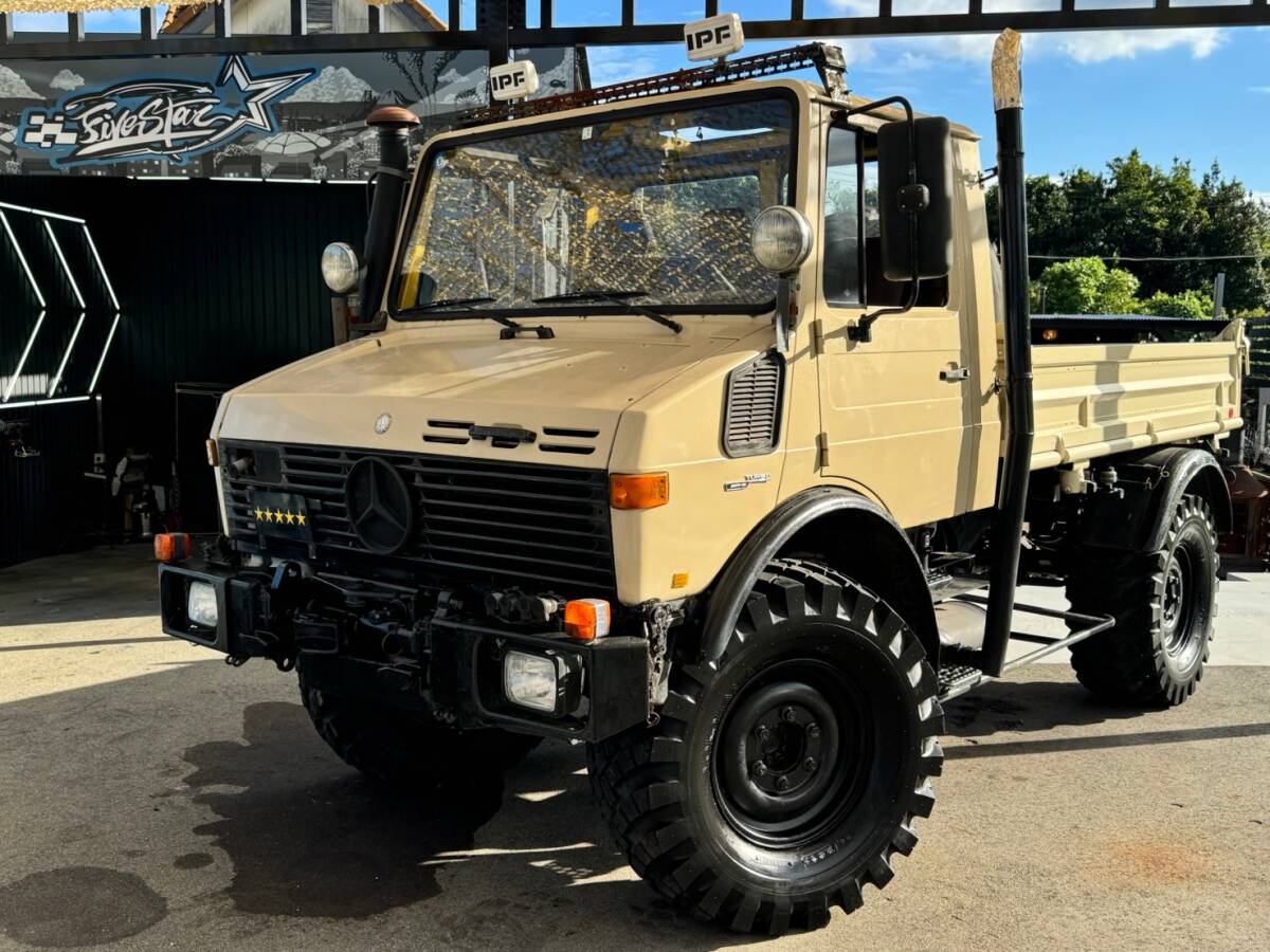 【走行距離 63,300 km】メルセデスベンツ ウニモグ Unimog AMG ターボ 427L改 1ナンバー ディーゼル 左ハンドル ...