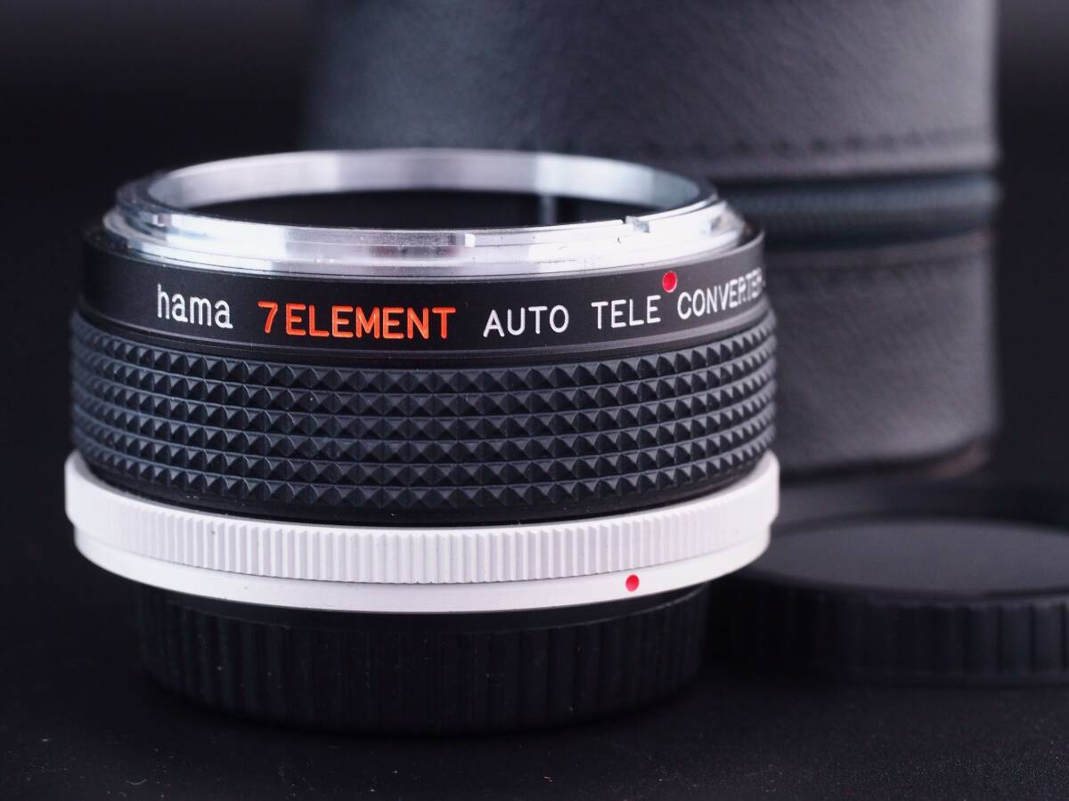 【目立った傷や汚れなし】HAMA 7ELEMENT AUTO TELE CONVERTER 2X MC CANON FDマウント 2倍テレコン ...
