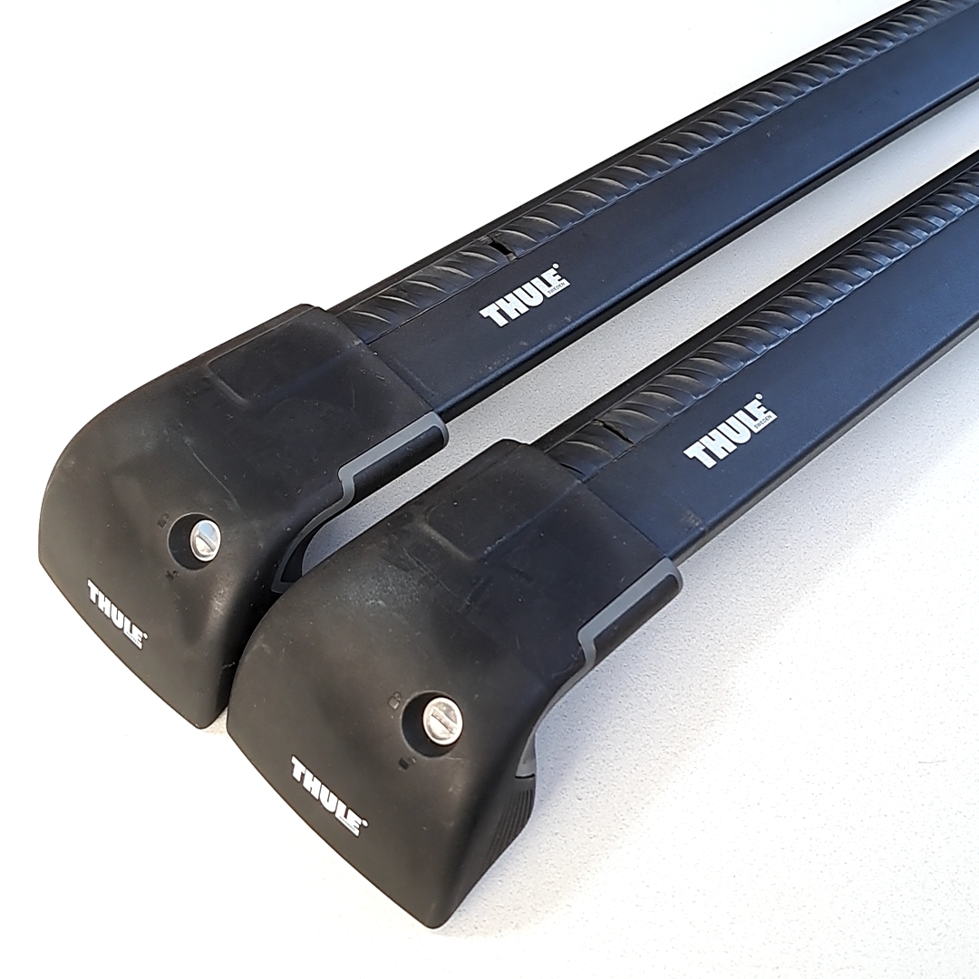 【目立った傷や汚れなし】THULE/スーリー WingBar Edge Black/ウィングバーエッジ ブラック TH9591B/9591B ...