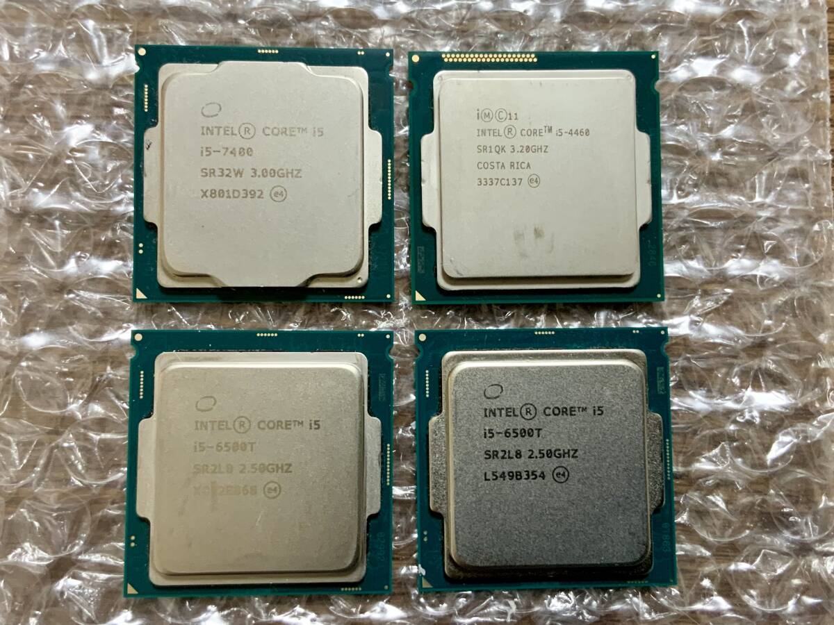 【目立った傷や汚れなし】【intel Core i5 番号違い4個SET】CPU 1円スタート売り切り ジャンク 中古 動作PC分解救出品 ...