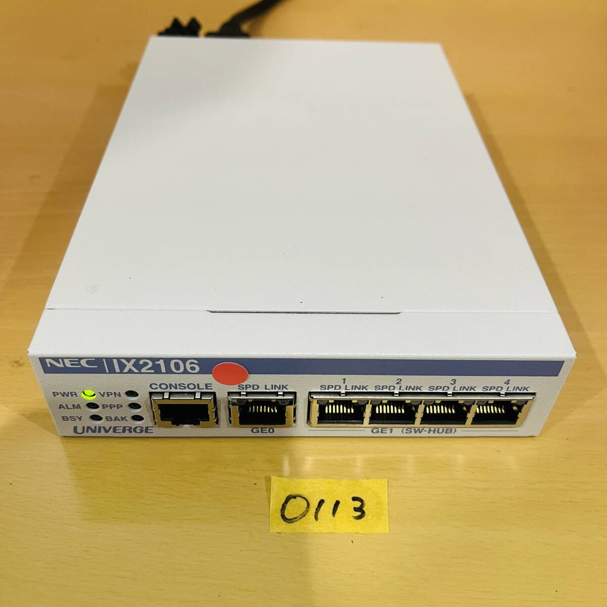 【傷や汚れあり】(ヤ) 260【通電OK】NEC UNIVERGE IX2106 IXシリーズ VPN構築ルータ ギガビット回線対応 ハイ ...