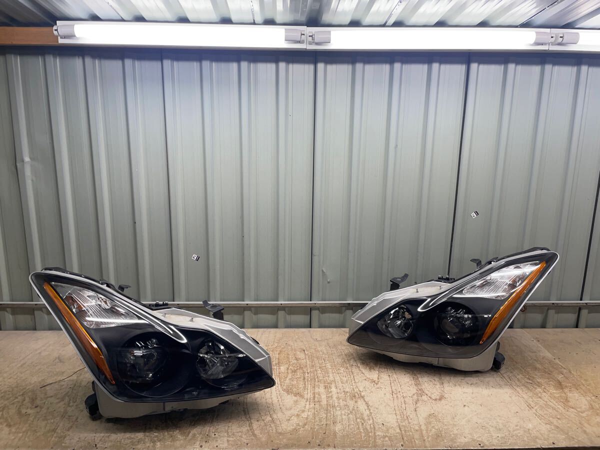 【やや傷や汚れあり】6-1130-5 ★ 限定 レンズ コーティング 済み ★ 日産 V36スカイライン V36クーペ 純正 ヘッドライト HID インナー ブラック 加工 ckv36の落札 ...