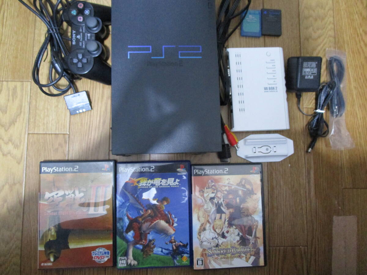 【やや傷や汚れあり】SONY Playstation2 SCPH-30000 ブラック I-O Data VABOX2 起動確認済み ジャンク品扱い ソフト3点付き 発送先制限ありの落札情報 ...