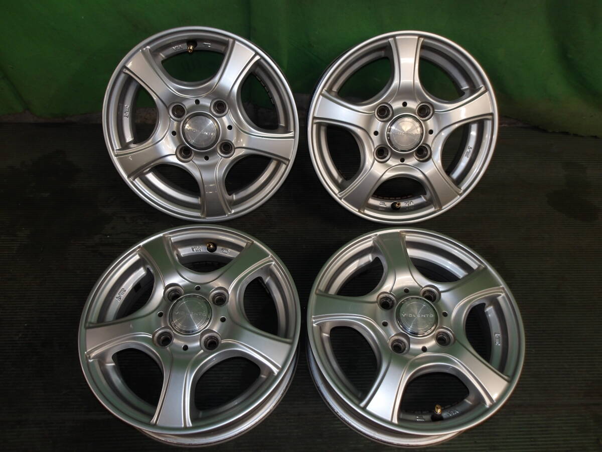 【やや傷や汚れあり】☆ ホイール VIOLENTO ヴァイオレント 12×4.00B +42 PCD100 4H シルバー 4本 の落札情報詳細 - Yahoo!オークション落札価格検索 オークフリー
