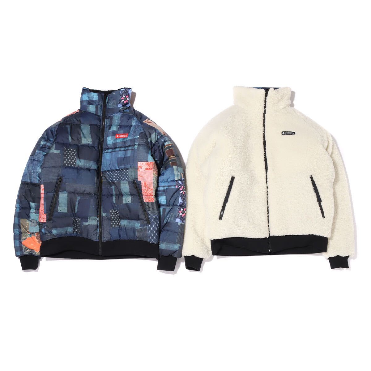 【未使用】Columbia x ATMOS LAB Powder Keg(TM) Text Reversible Fleece Jacket ...