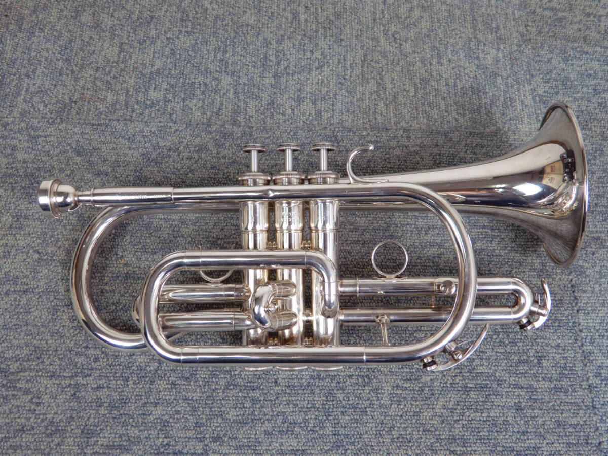【やや傷や汚れあり】YAMAHA ヤマハ コルネット YCR-6330S ハードケース付き マウスピース 11E4付き ピストン・抜き差し管 ...