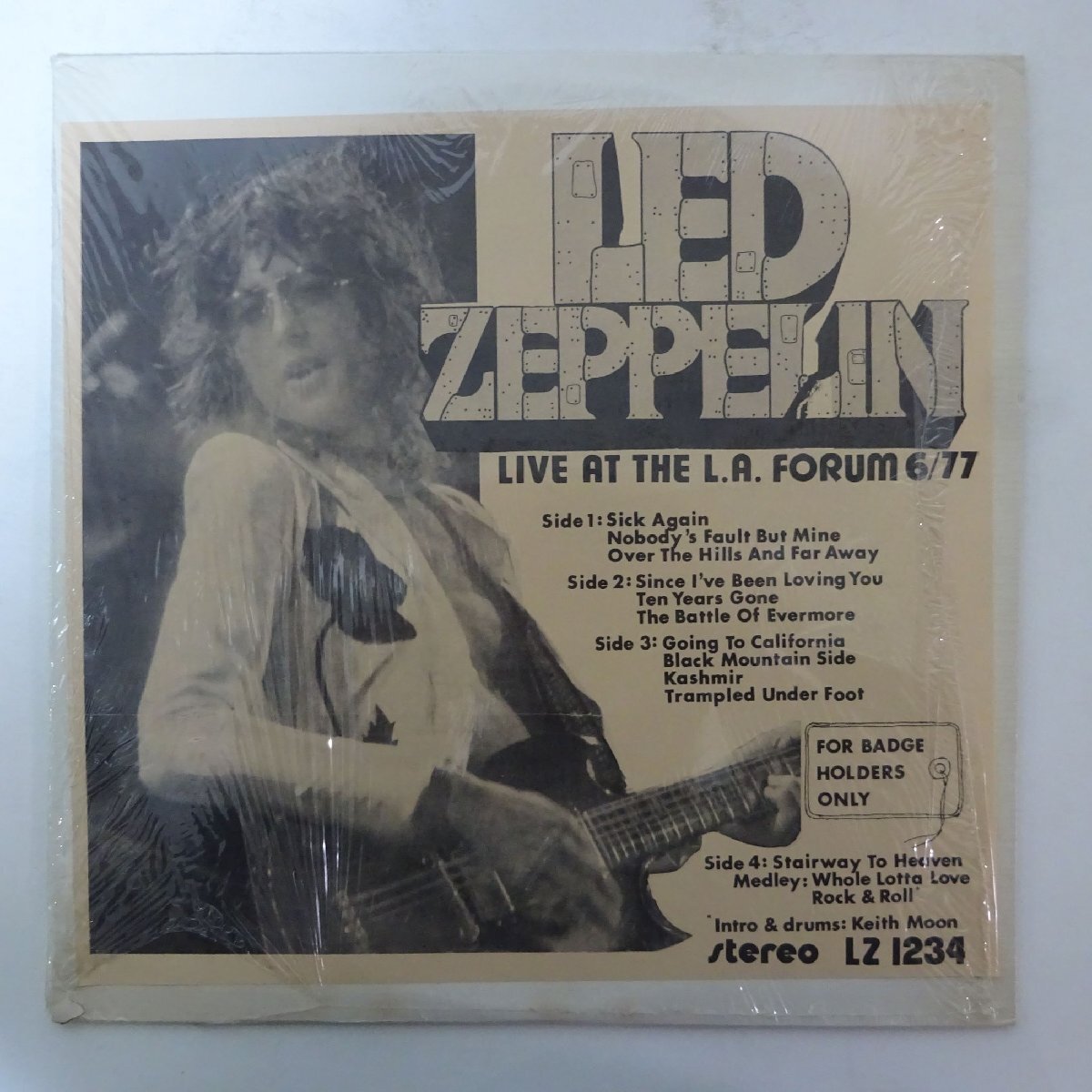 【やや傷や汚れあり】14041971;【BOOT/シュリンク付】Led Zeppelin / Live At The L.A. Forum 6/77 ( For Badgeholders ...