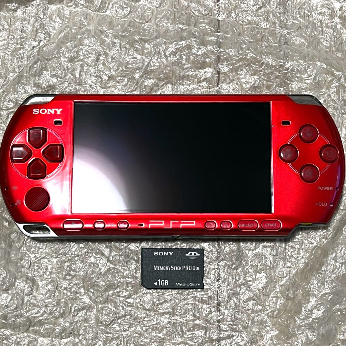 【目立った傷や汚れなし】〈準美品・動作確認済み・最終型〉PSP-3000 本体 ラディアントレッド ＋メモリースティック 1GB PlayStation Portable 薄型の落札情報詳細 ...