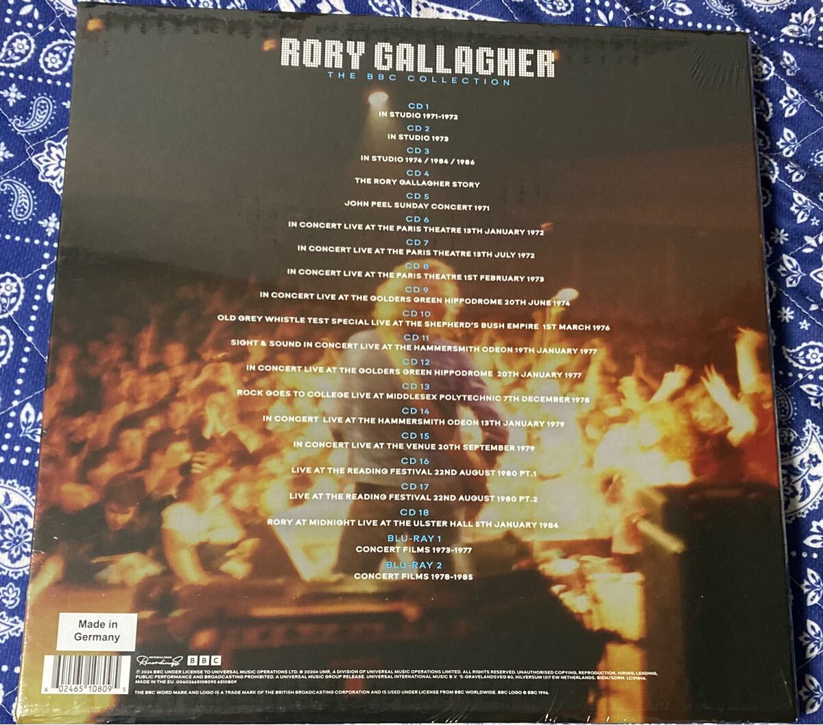 【未使用】RORY GALLAGHER RORY GALLAGHER THE BBC COLLECTION (18CD+2BLU-RAY)の ...