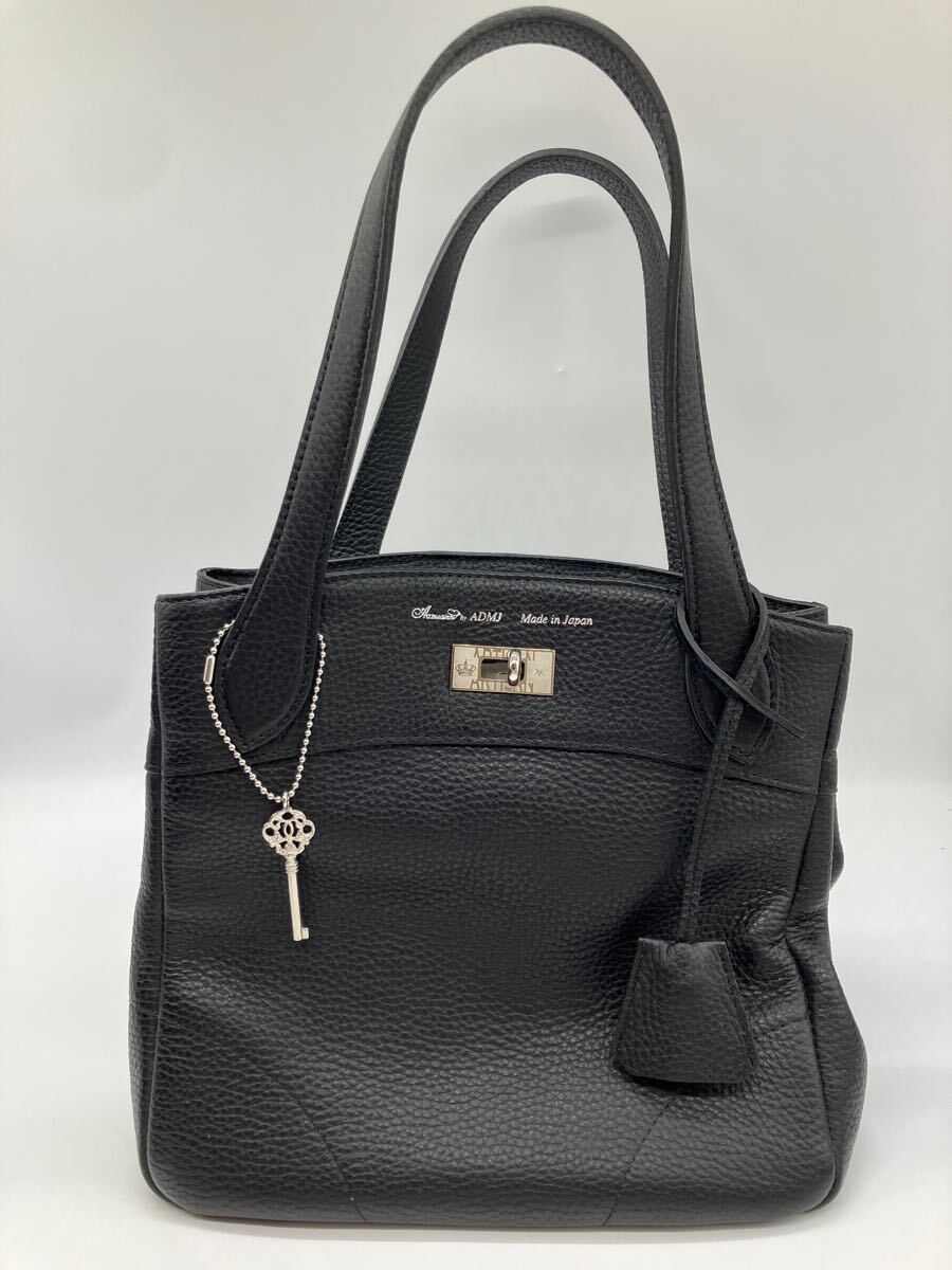 【やや傷や汚れあり】ACCESSOIRES by ADMJ A.D.M.J made in japan ハンドバッグ ARTISAN レザー ...