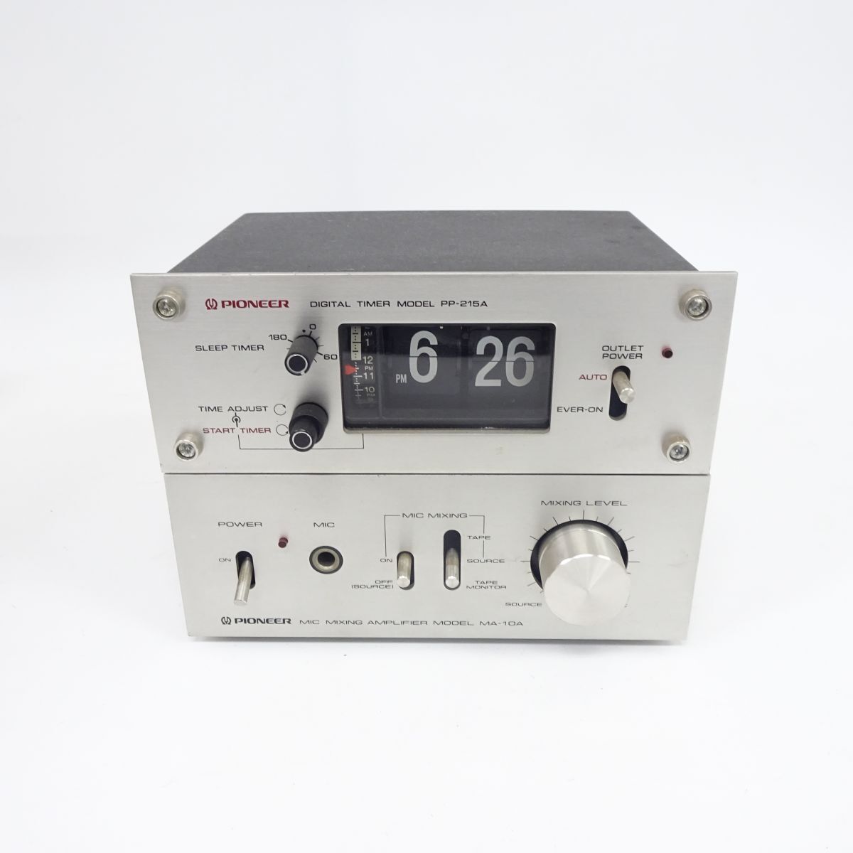 【傷や汚れあり】tyis 6755-2 244 通電OK PIONEERパイオニア 2点セット DIGITAL TIMER PP-215A ...