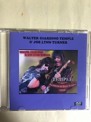 【未使用に近い】WALTER GIARDINO TEMPLE & JOE LYNN TURNER DVD VIDEO BEST RAIBOW & DEEP PURPLE LIVE 1枚組 同梱 ...
