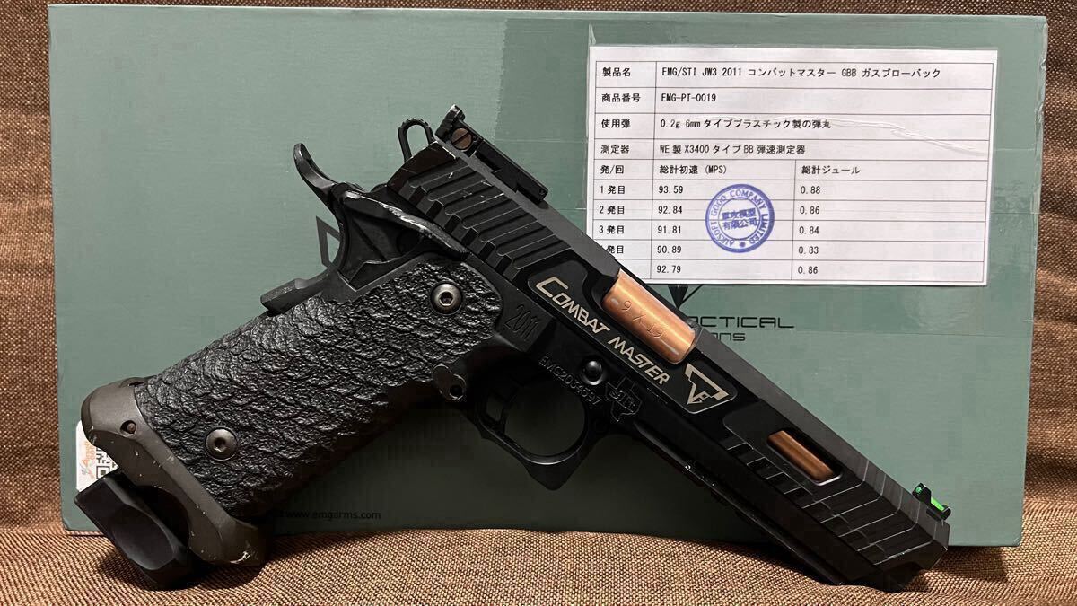 【傷や汚れあり】【EMG STI/TTI】JW3 2011 COMBAT MASTER ジョンウィック・コンバットマスターの落札情報詳細 ...
