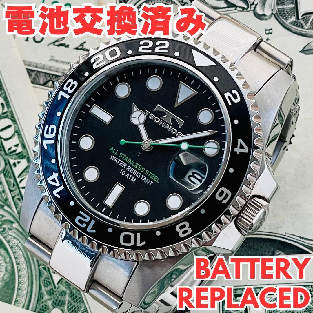 【やや傷や汚れあり】稼働品 テクノス デイト ブラック ラウンド クォーツ メンズ 腕時計 TECHNOSの落札情報詳細 - Yahoo!オークション落札価格検索 オークフリー