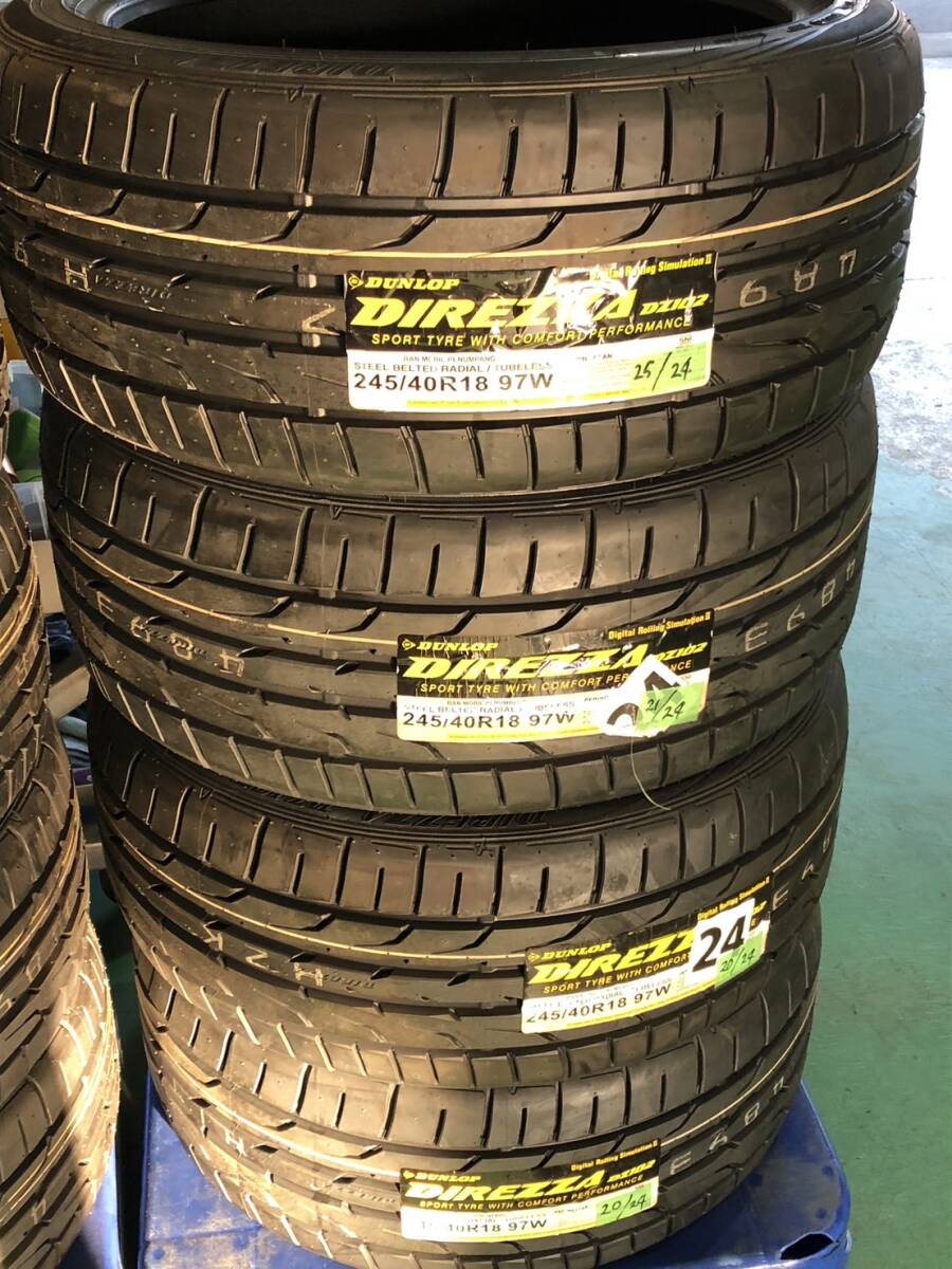 【未使用】新品4本 2024年製 ダンロップ ディレッツァ DIREZZA DZ102 245/40R18 97 W 送料込み(北海道、沖縄、離島除く)dldz1022454018saの落札 ...