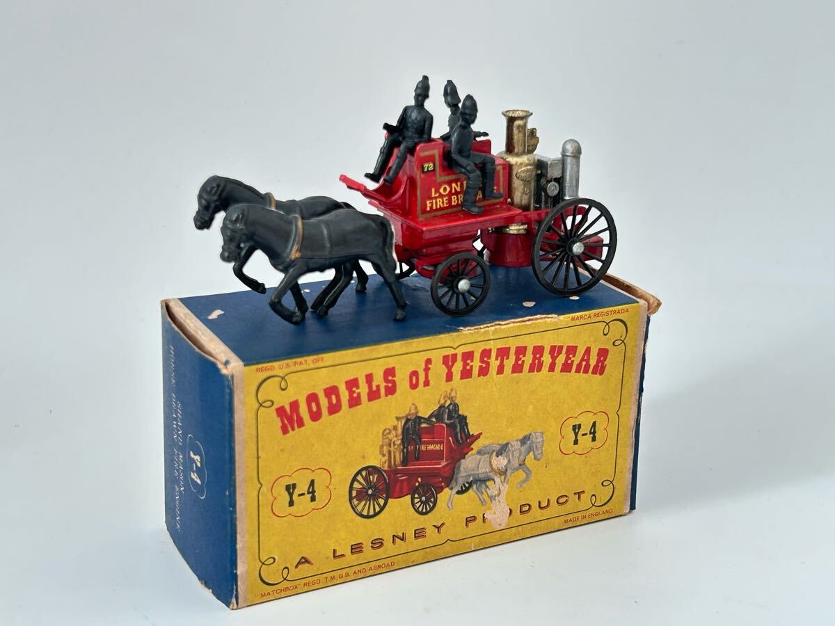 【傷や汚れあり】（S257）ミニカー MATCHBOX マッチボックス Y-4 SHAND MASON HORSE DRAWN FIRE ...
