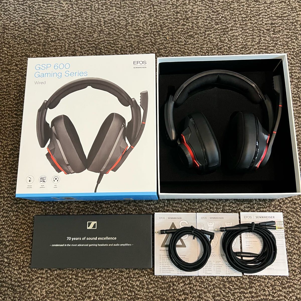 【やや傷や汚れあり】ゲーミングヘッドセット EPOS SENNHEISER GSP 600 Wired Gaming Series 有線 ...