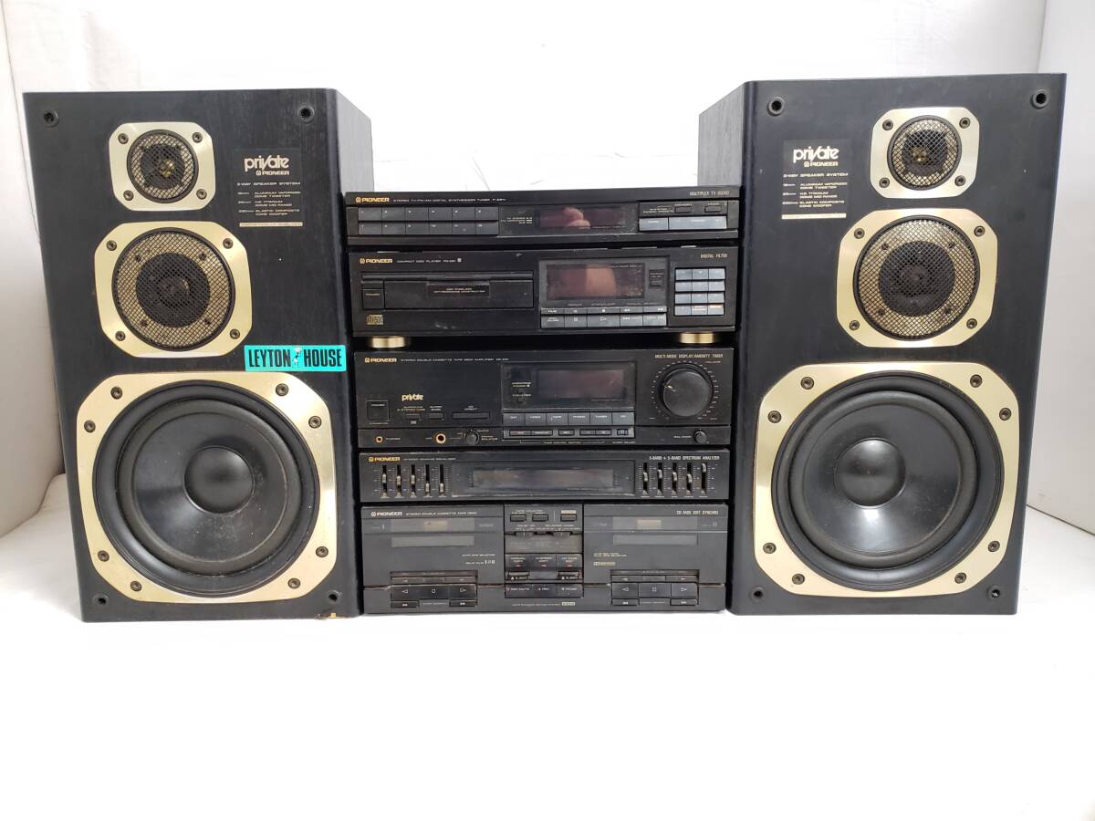 【傷や汚れあり】【ジャンク品】PIONEER パイオニア PRIVATE プライベート システムコンポ/F-Z91V/PD-Z91/DC ...