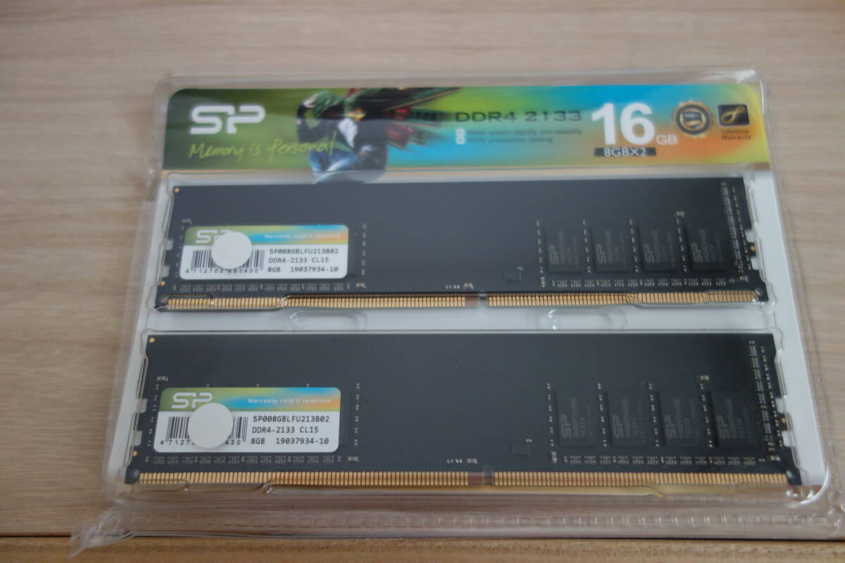 【未使用に近い】PC用メモリ silicon power DDR4 2133（8GB×2・16GB）SP008GBLFU213B02の落札情報詳細 - Yahoo!オークション落札価格検索 ...