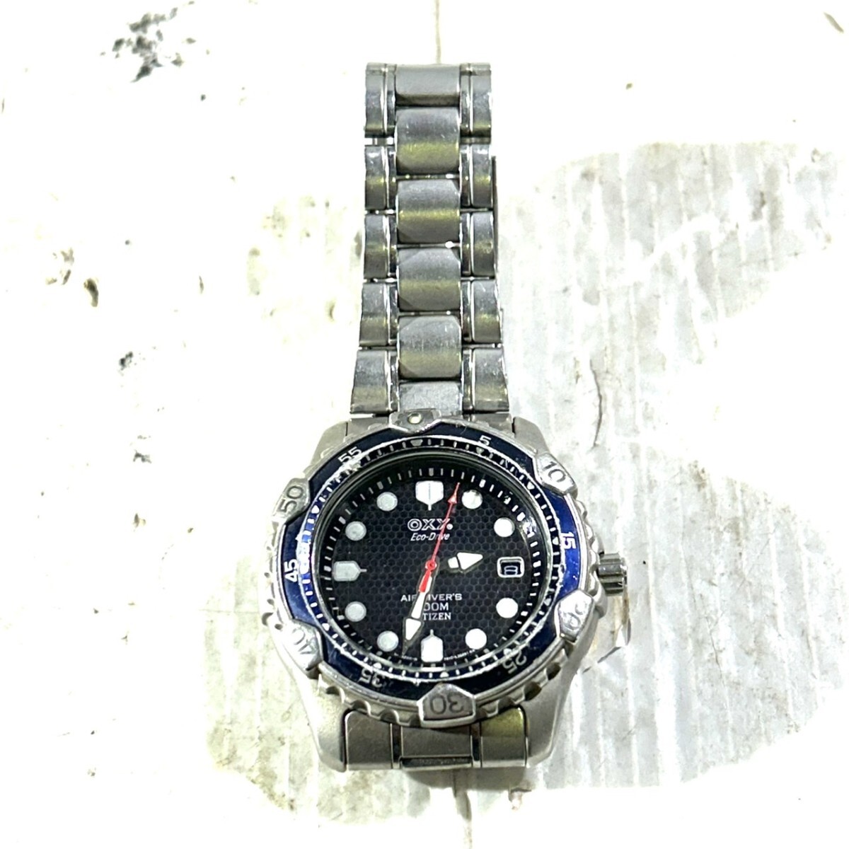 CITIZEN OXY IGNIS AIR DIVER'S / シチズン ダイバーズウオッチ ☆ メンズ 腕時計 クォーツ ☆ 6218 ...