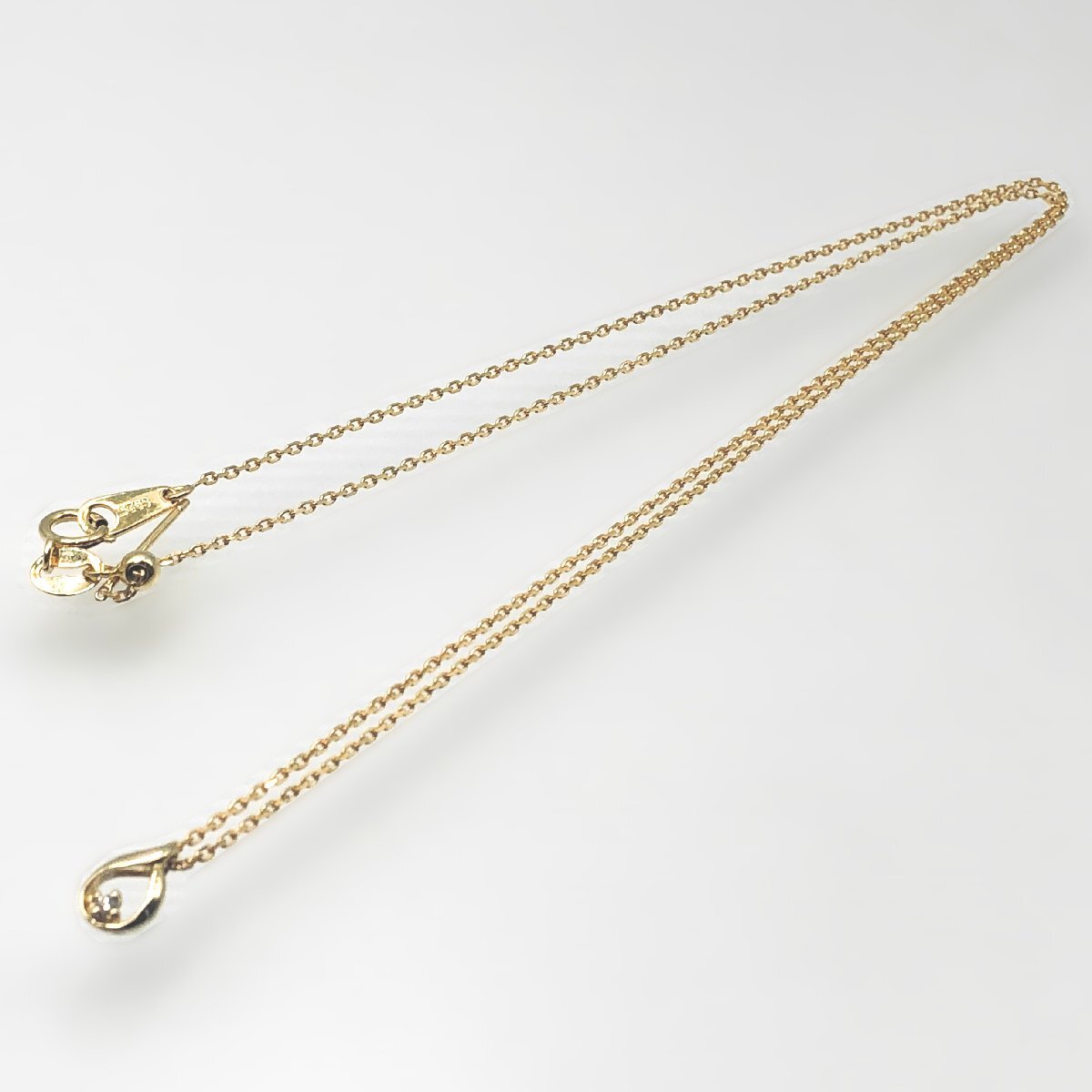 【目立った傷や汚れなし】6885★Matthewmark ベビーダイヤモンドネックレス シルバー925 K18 ゴールド/あずきチェーン ティアドロップ レディース【1213】の落札情報詳細 ...