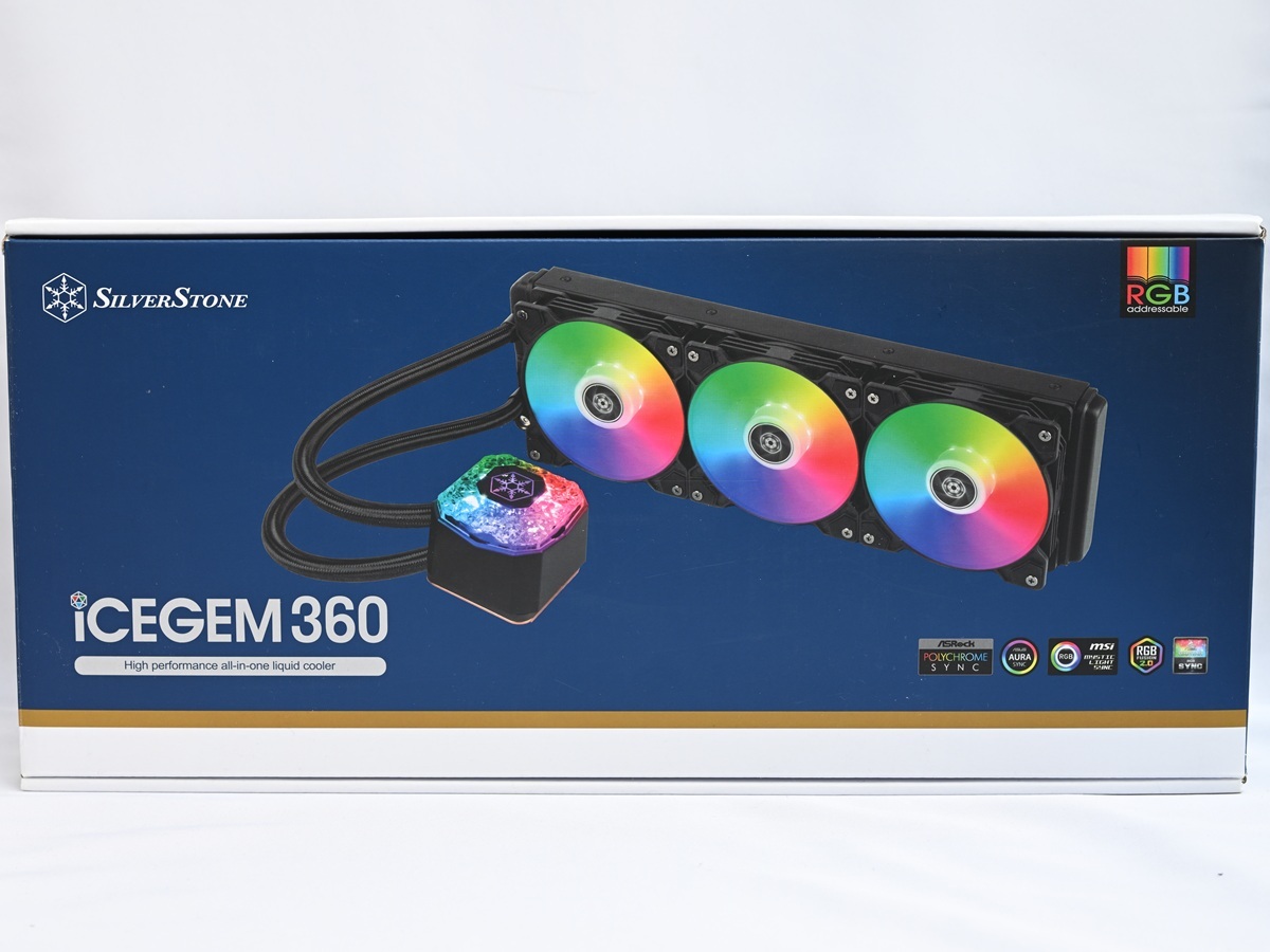 【目立った傷や汚れなし】送料無料 SilverStone IceGem 360 SST-IG360-ARGB 360mm ...