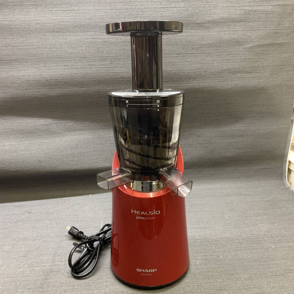 【やや傷や汚れあり】 HEALSIO SHARP EJ-CF10A シャープ スロージューサー ジューズプレッソ 回転確認済 S40342の落札情報詳細 - Yahoo!オークション落札価格 ...