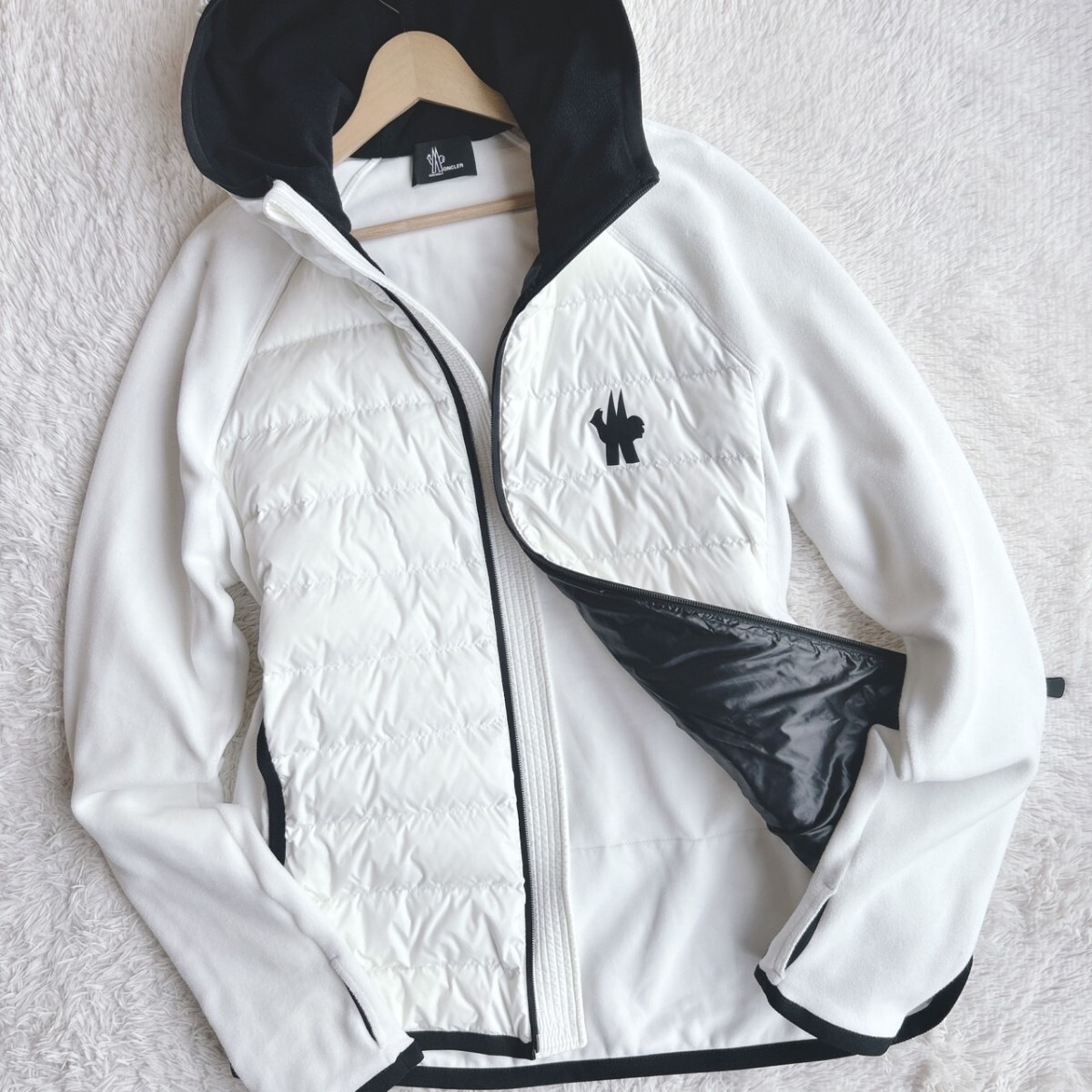 【目立った傷や汚れなし】驚愕XLサイズ MONCLER モンクレール GRENOBLE ZIP UP CARDIGAN ダウンジャケット ...