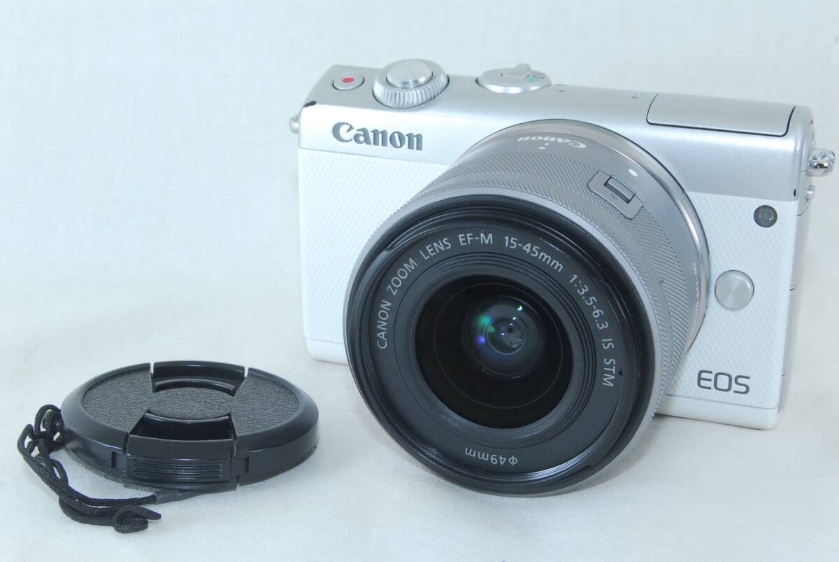 【傷や汚れあり】★実用良品★Canon キャノン EOS M100 ホワイト EF-M 15-45mm レンズキット♪の落札情報詳細 - Yahoo!オークション落札価格検索 オークフリー