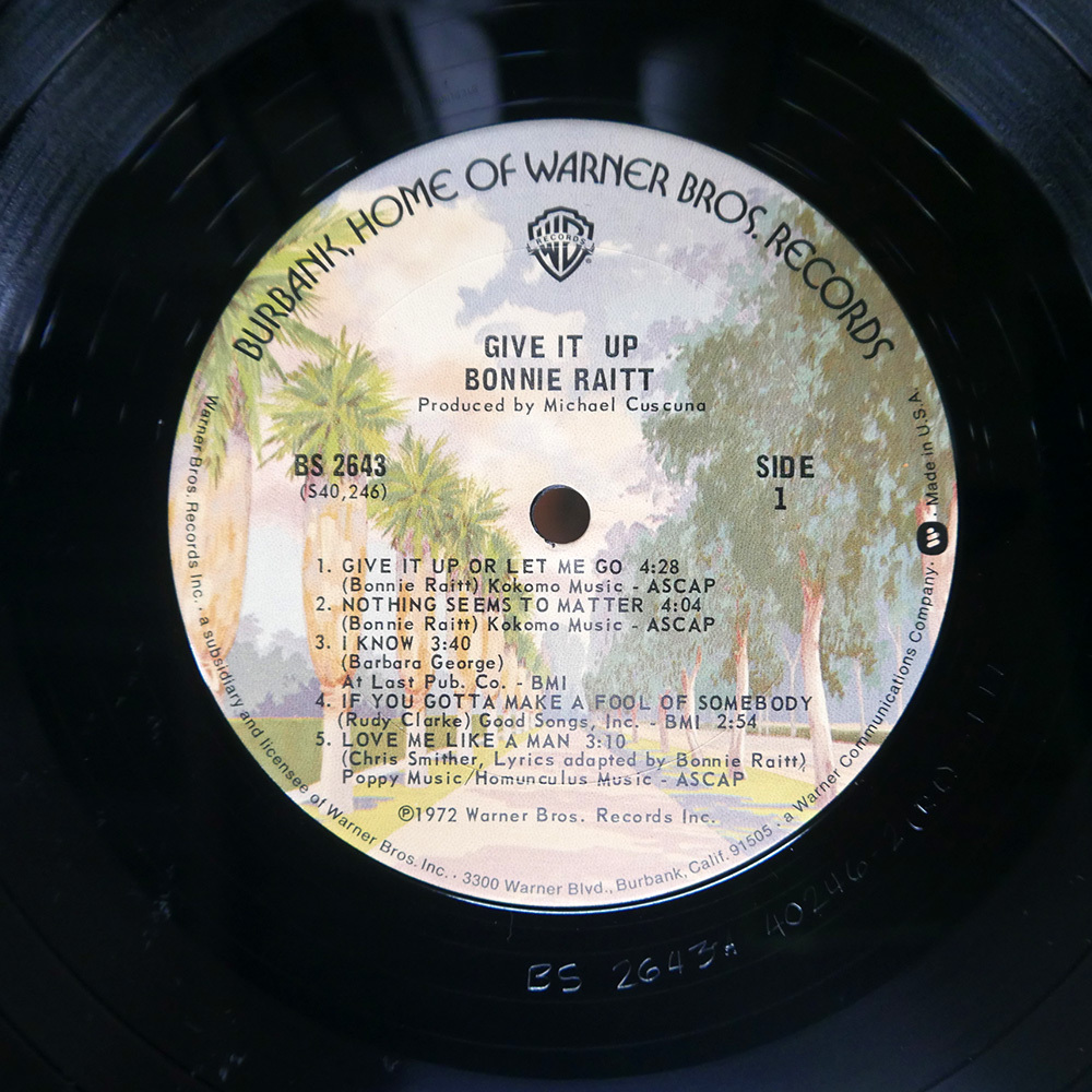 【やや傷や汚れあり】US盤 BONNIE RAITT/GIVE IT UP/WARNER BS2643 LPの落札情報詳細 - Yahoo ...