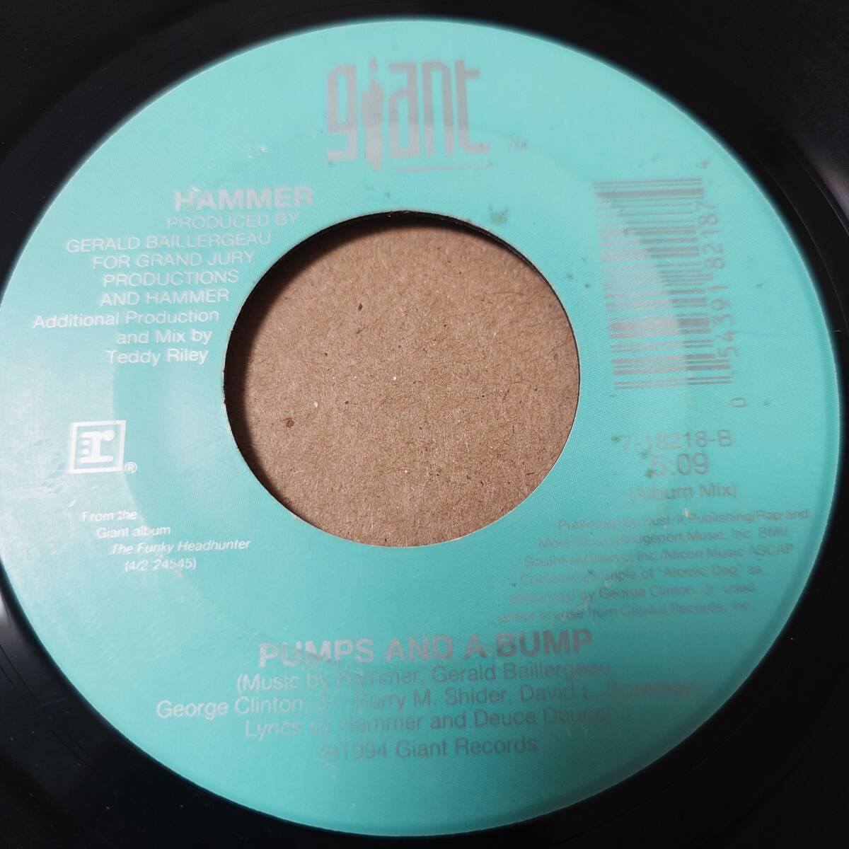 【目立った傷や汚れなし】MC Hammer - Pumps And A Bump // Hansa 7inch / Rap / New ...