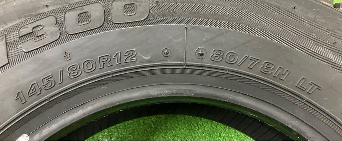 【未使用】★未使用品 145/80R12 LT 80/78N (6PR相当) 4本Set 2024年製 BRIDGESTONE W300 冬タイヤ 4本セット 軽バン 軽トラック★送料無料 C ...