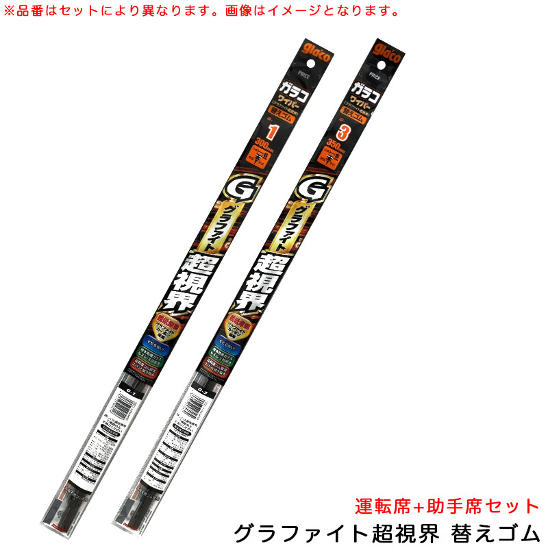 【未使用】ガラコワイパー グラファイト超視界 替えゴム アコードツアラー H20.12～H25.3 CW1/CW2 運転席+助手席 車種別セット ソフト99の落札情報詳細 - Yahoo ...