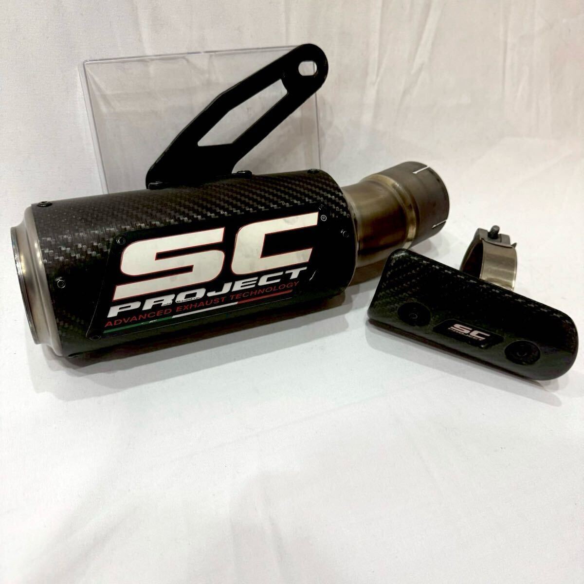【目立った傷や汚れなし】BMW S1000RR 19-24 SC-PROJECT CR-T スリップオンマフラー/カーボンサイレンサー SC ...