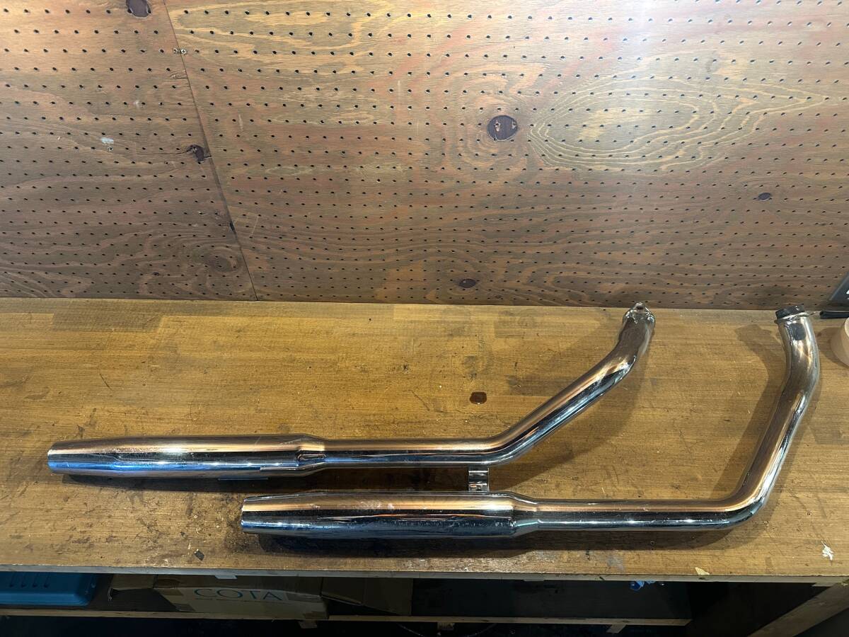 【未使用】ショベルヘッド テーパードマフラー （検索 パンヘッド 純正 ビンテージ fxr fxe flh xlh ショベルリジット パウコの落札情報詳細 - Yahoo!オークション落札価格 ...