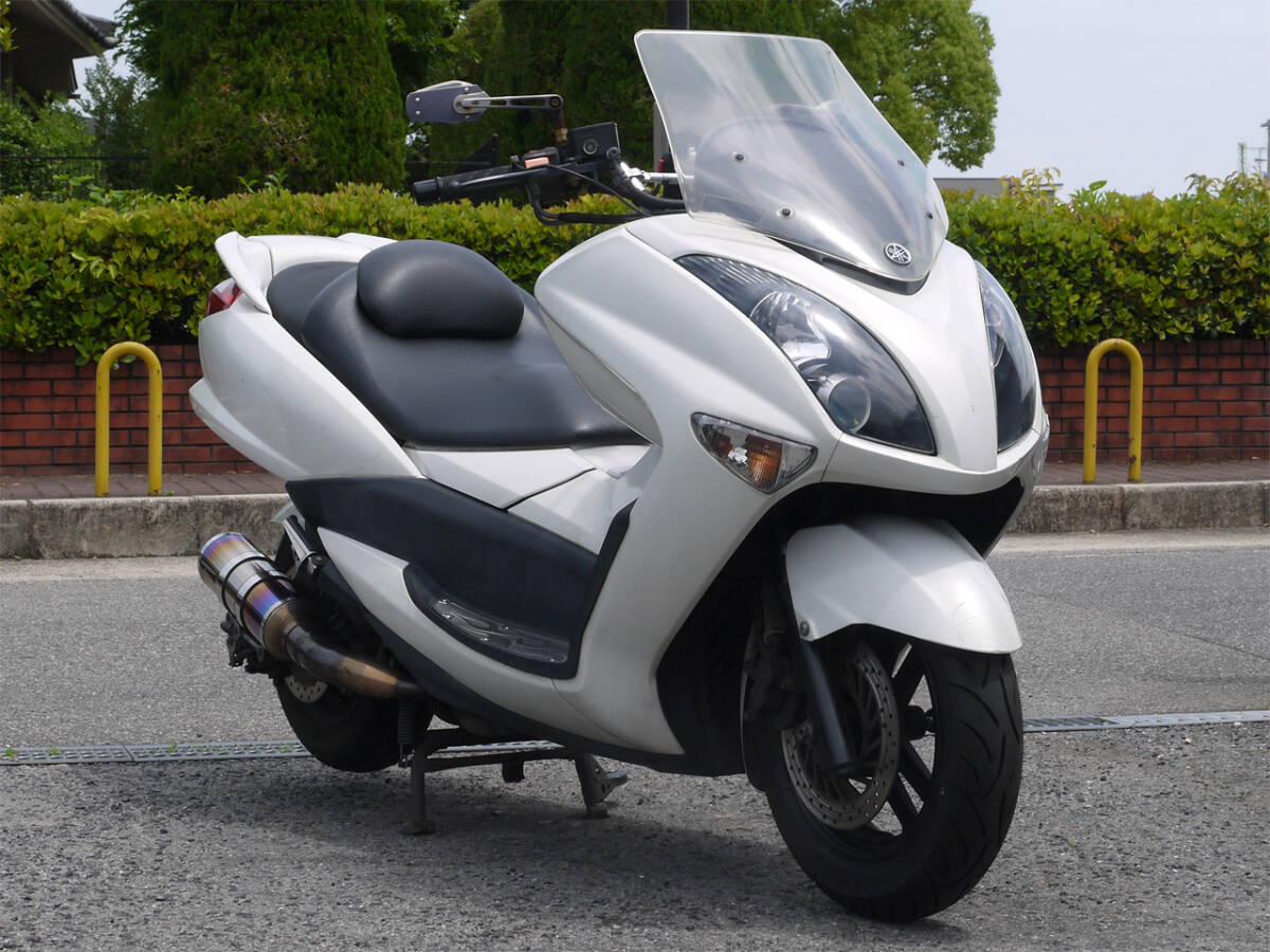 【やや傷や汚れあり】(大阪より) マジェスティ (SG20J/4D9)！キレイなパールホワイト！チタンマフラー！の落札情報詳細 - Yahoo!オークション落札価格検索 オークフリー