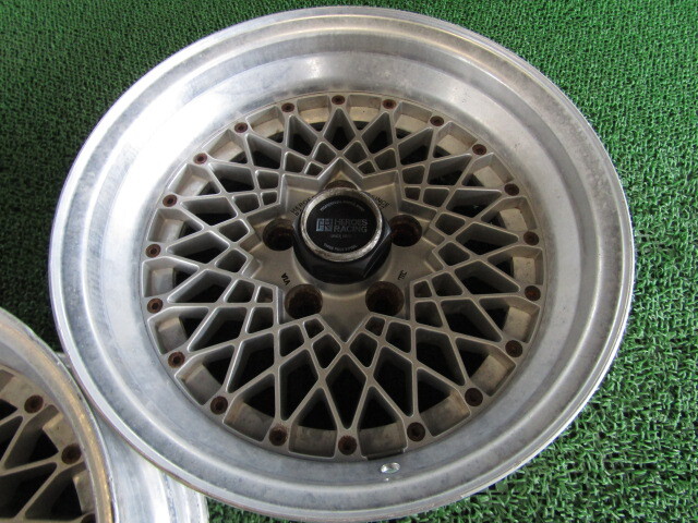 【全体的に状態が悪い】B5650 HEROES RACING ヒーローズ レーシング 15インチ 7J-3 114.3-5H 深リム マイナス設定 2本 旧車 カスタムサイズの落札情報詳細 ...