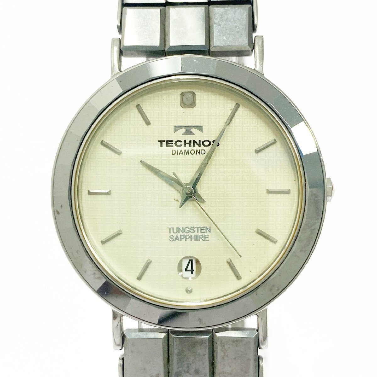 【傷や汚れあり】【1円スタート】TECHNOS テクノス TEM653 TUNGSTEN アイボリー系文字盤 クオーツ ボーイズ腕時計 460686の落札情報詳細 - Yahoo!オークション ...