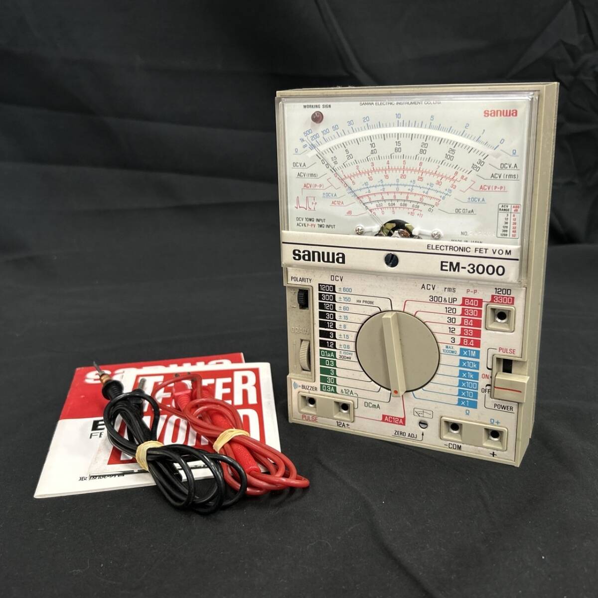 【傷や汚れあり】25大/A026360-1/AS3000/C082-341/【稲毛】sanwa EM-3000 ELECTORONIC FET ...