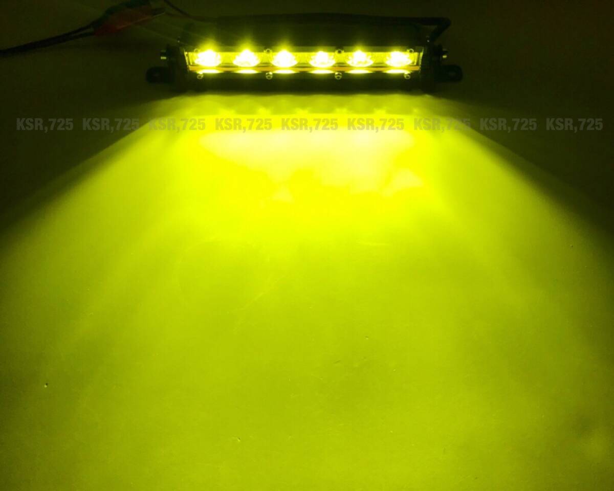 【未使用】LEDライトバー×2セット 18w イエロー ワークライト 防水P68 作業灯 釣り アウトドア フォグランプ オフロード SUV 4WD バイク ジムニー aの落札情報詳細 ...
