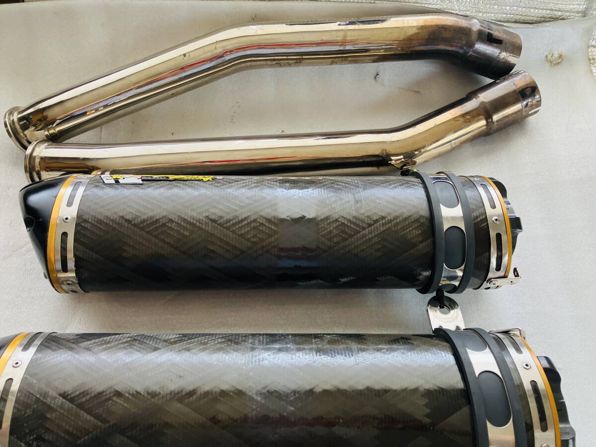 【目立った傷や汚れなし】Two Brothers Racing ツーブラザース.ZZR1400.08〜'11.デュアルスリップオンマフラー ...