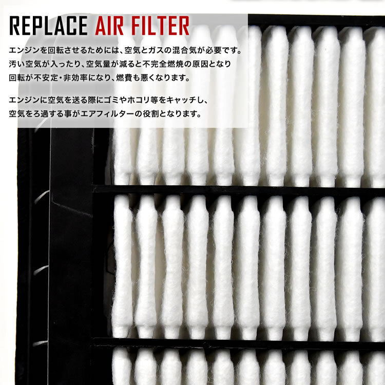 【未使用】【互換品】 H82A トッポ ターボ含む H20.9-H25.9 エアコンフィルター ＋ エアクリーナー セット AIRF66 ...